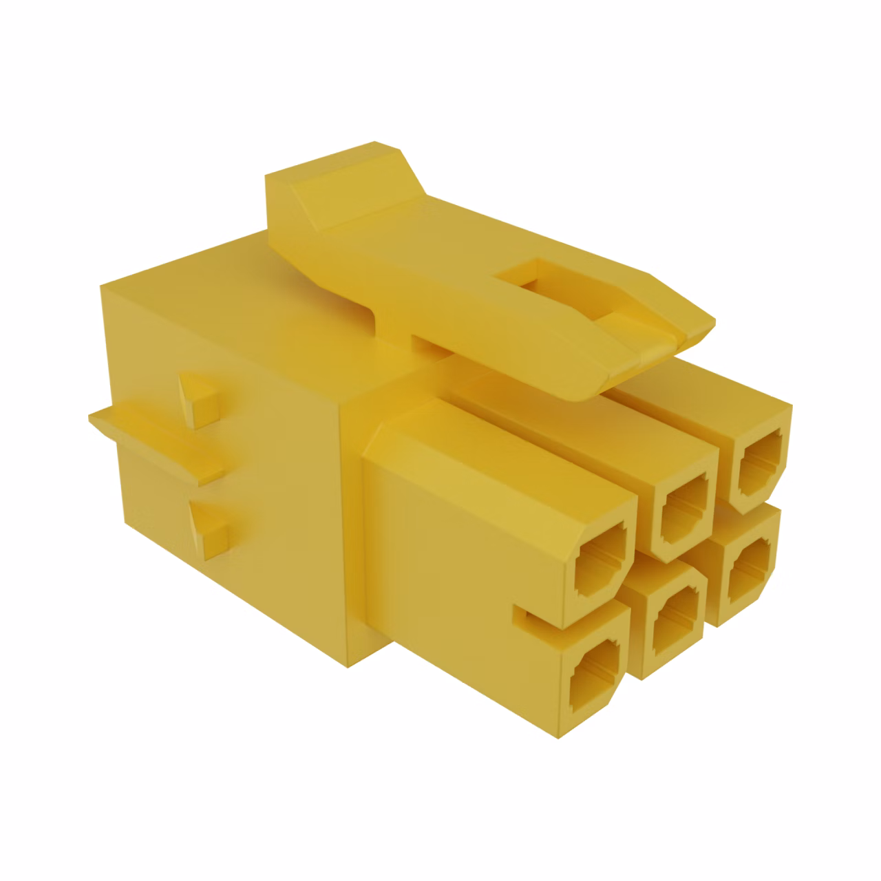 Micro-Fit+ Versa Color Receptacle Housing, Dual Row, 6 Circuits, UL 94V-0, Glow-Wire Capable, Yellow for sale