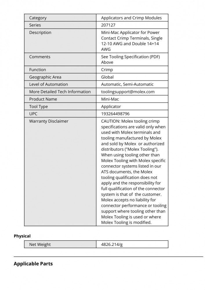 Molex 638326600 tooling document preview, page 2