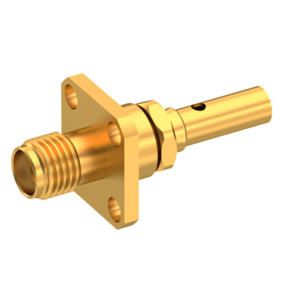 SMA / STRAIGHT SQUARE FLANGE JACK CRIMP AND SOLDER TYPE - CABLE 2.6/50 S for sale
