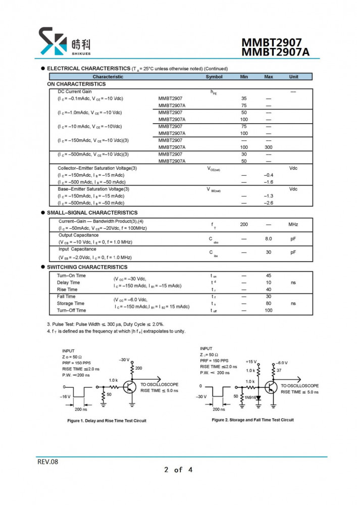 MMBT2907A datasheet page 2