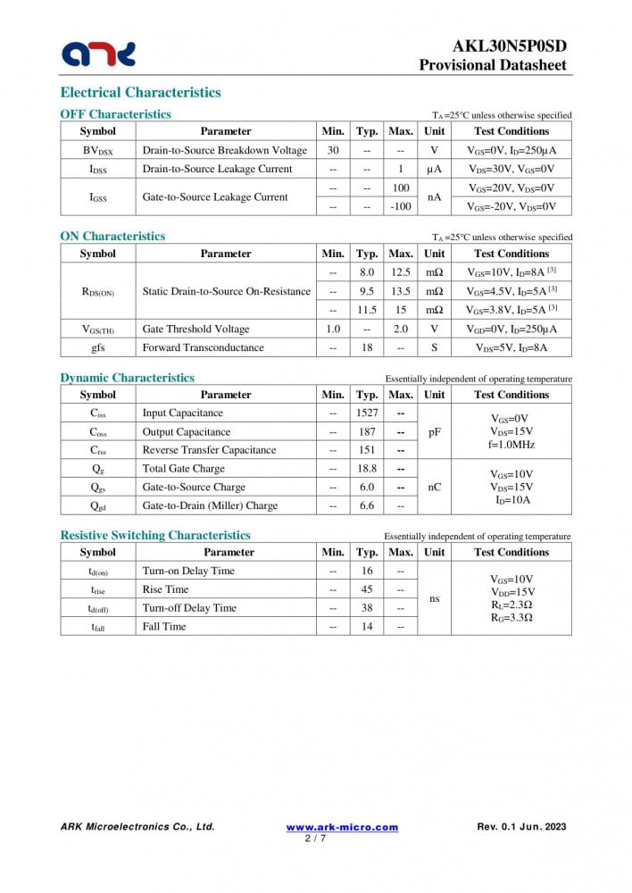 AKL30N5P0SD datasheet page 2