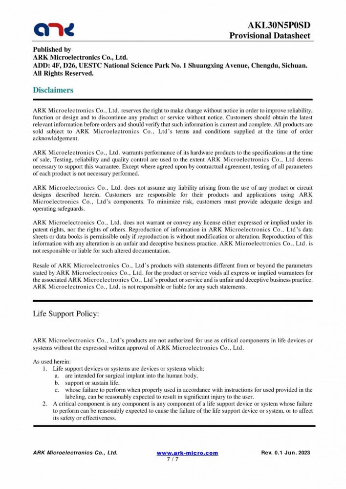 AKL30N5P0SD datasheet page 7