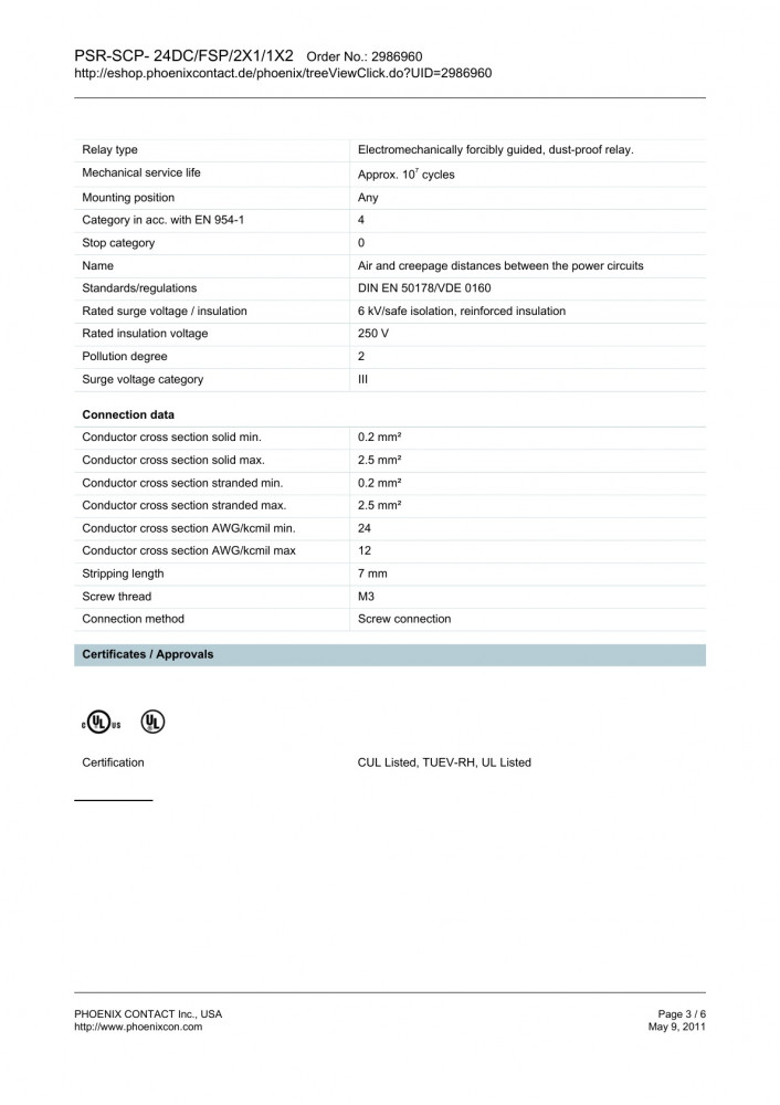 Phoenix Contact 2986960 technical document page 3