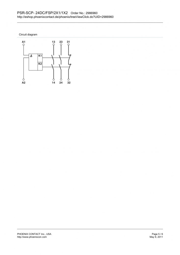 Phoenix Contact 2986960 technical document page 5