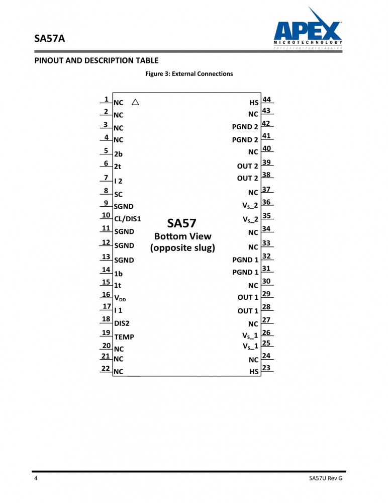 SA57AHU datasheet page 4