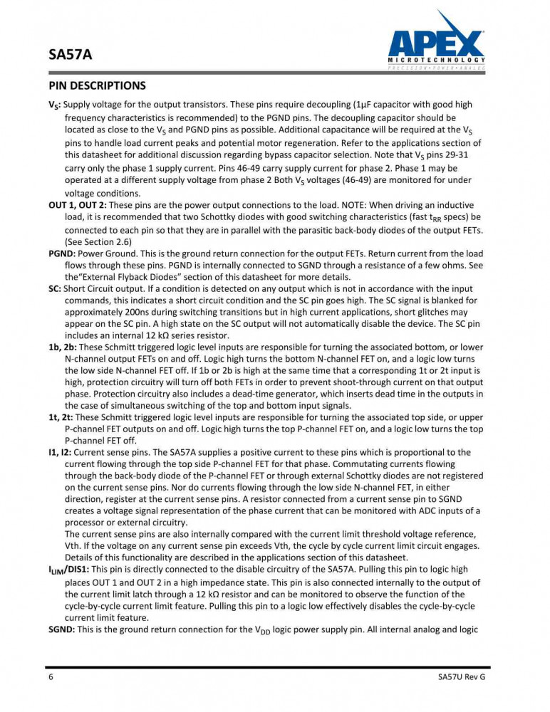 SA57AHU datasheet page 6