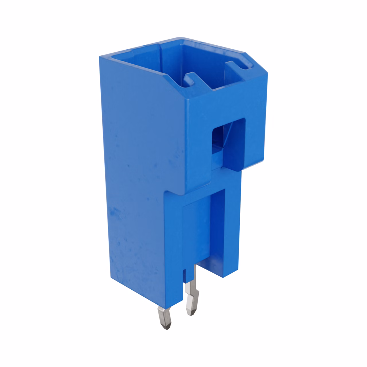 2.00mm Pitch MicroTPA Wire-to-Board Header, Vertical, High Wall Type, Kinked PC Tail, with Inner Positive Lock, 5 Circuits, Red