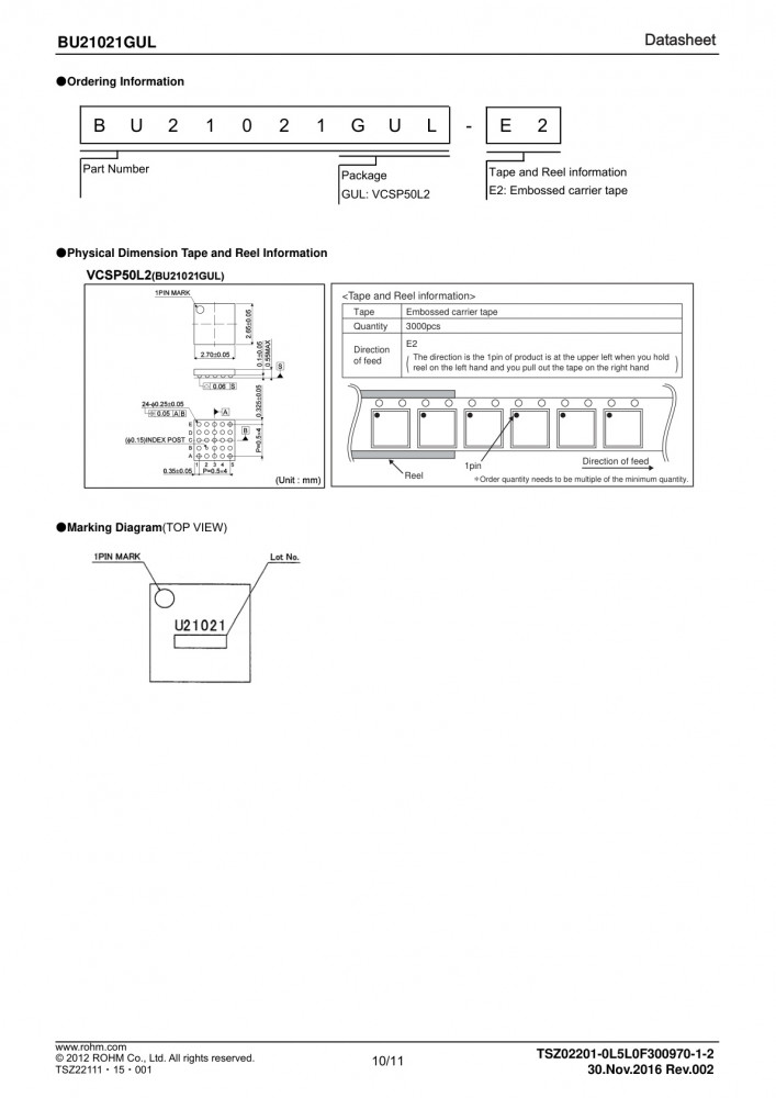 BU21021GUL-E2 datasheet page 10