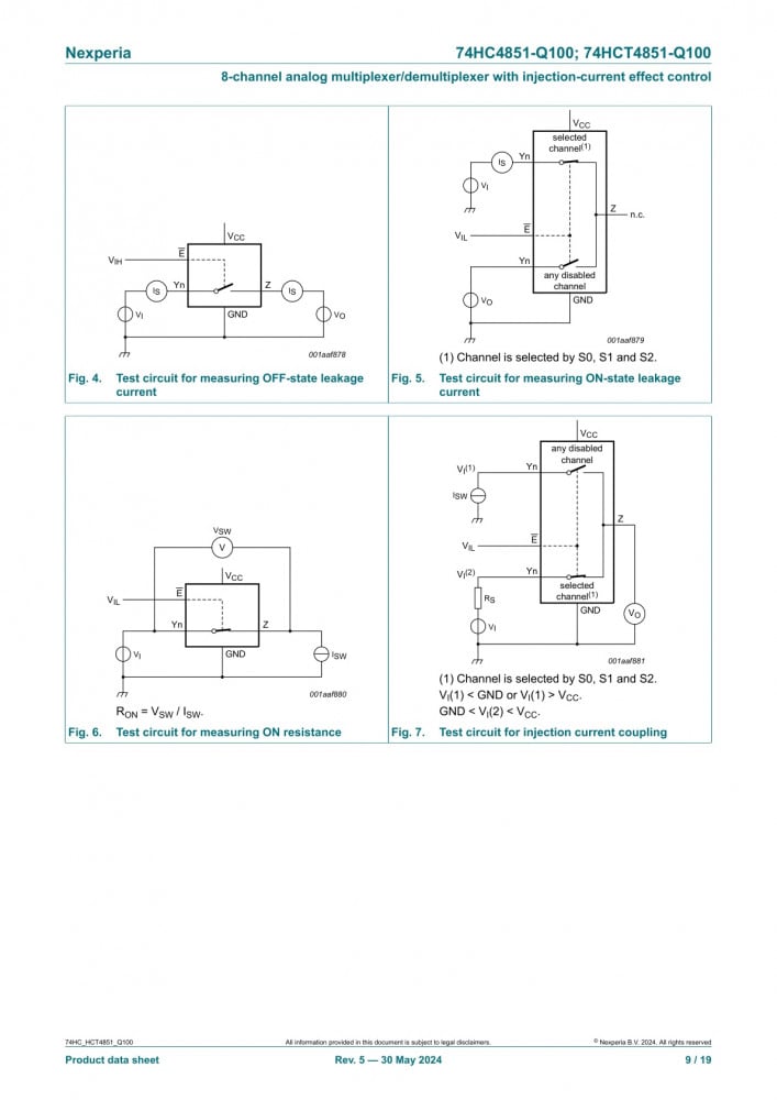 74HC4851D-Q100 datasheet page 9