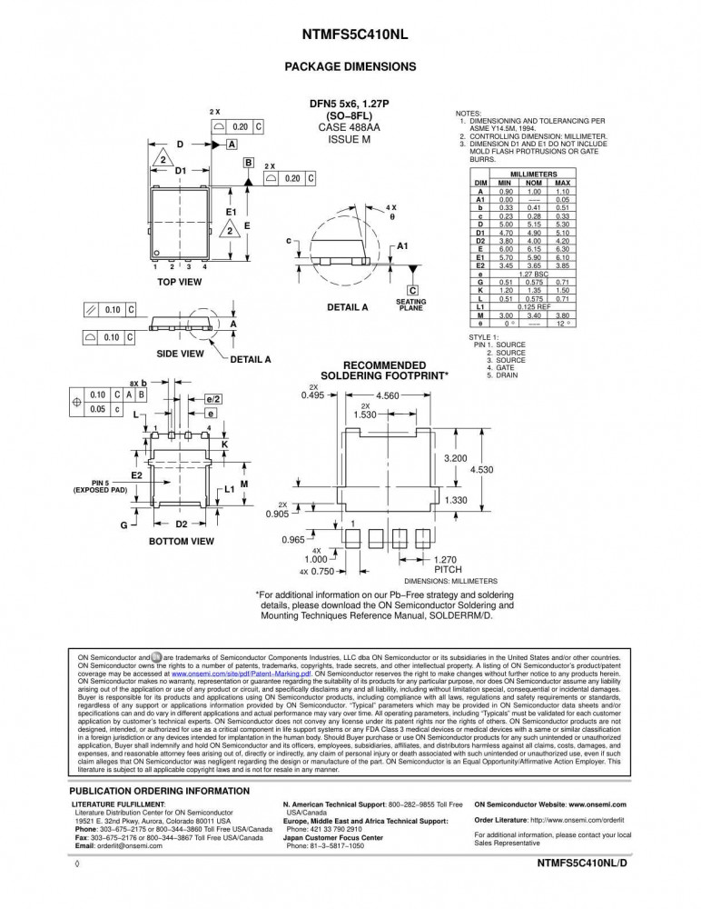 NTMFS5C410NLT1G datasheet page 6