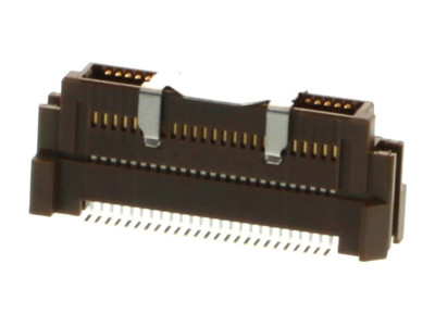 SlimStack Board-to-Board Connector, 0.635mm Pitch, 0.635 Series, Plug, 9.00 or 15.00mm Mated Height, 6.40mm Mated Width, 140 Circuits