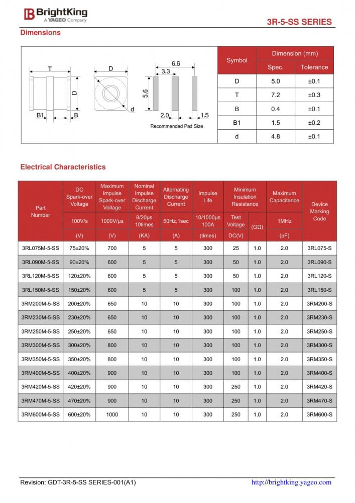 Brightking GDT datasheet page 2