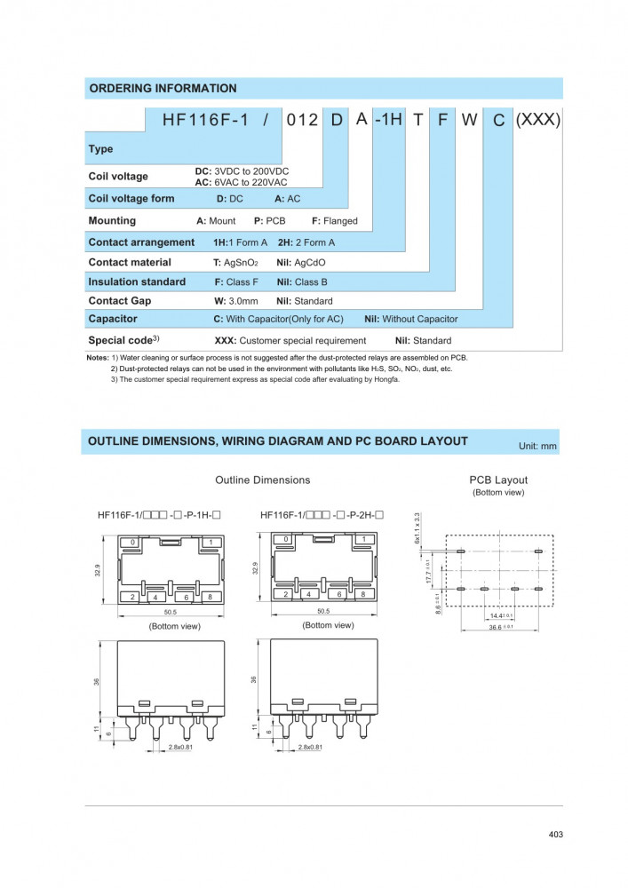 HONGFA HF116F datasheet page 2