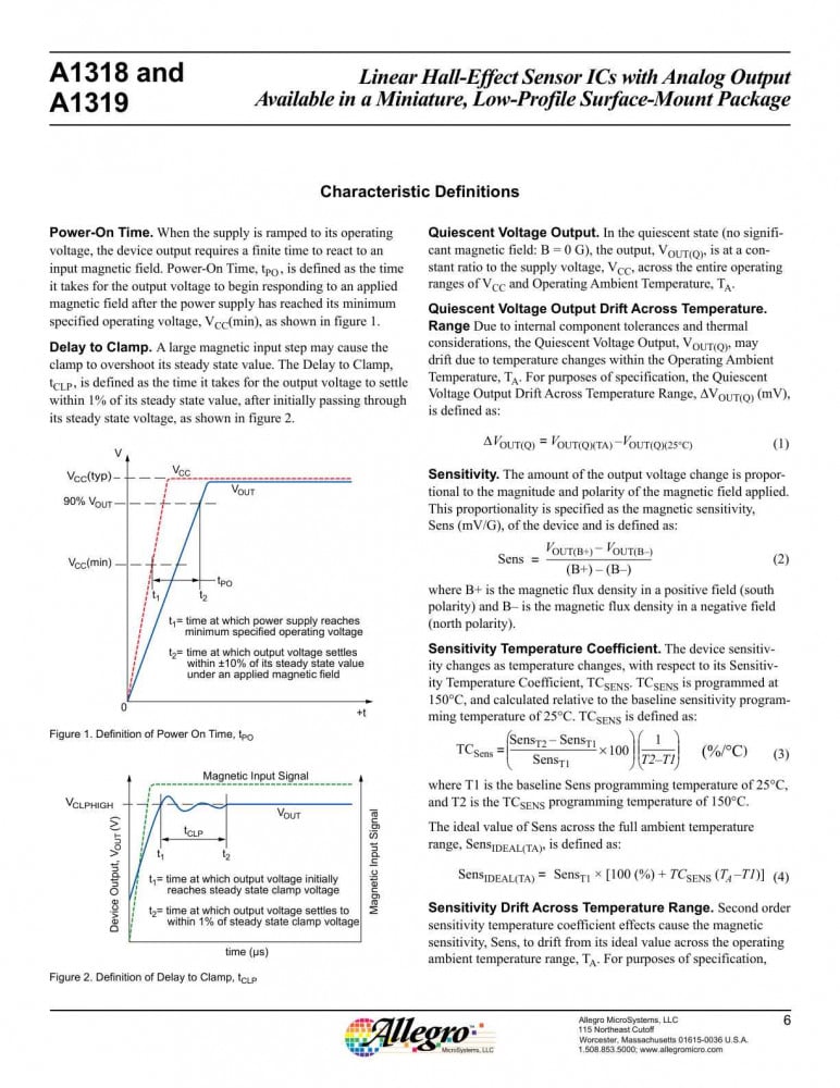 A1319 datasheet page 6