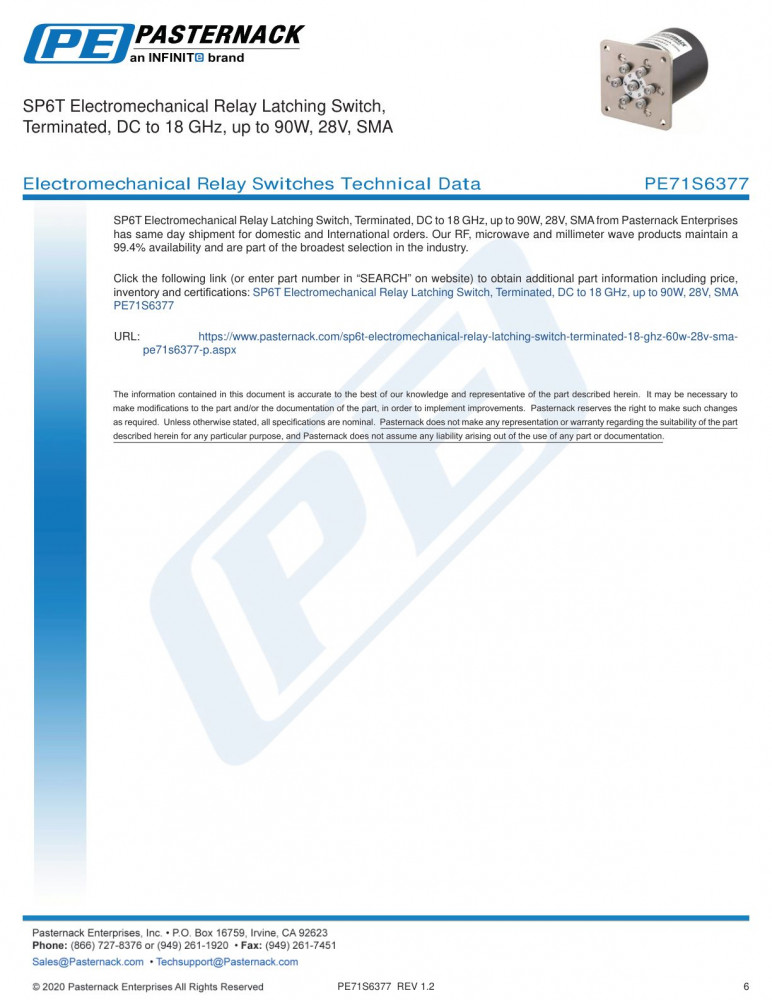 PE71S6377 technical document page 6