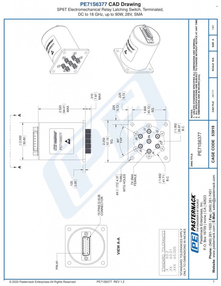 PE71S6377 technical document page 7