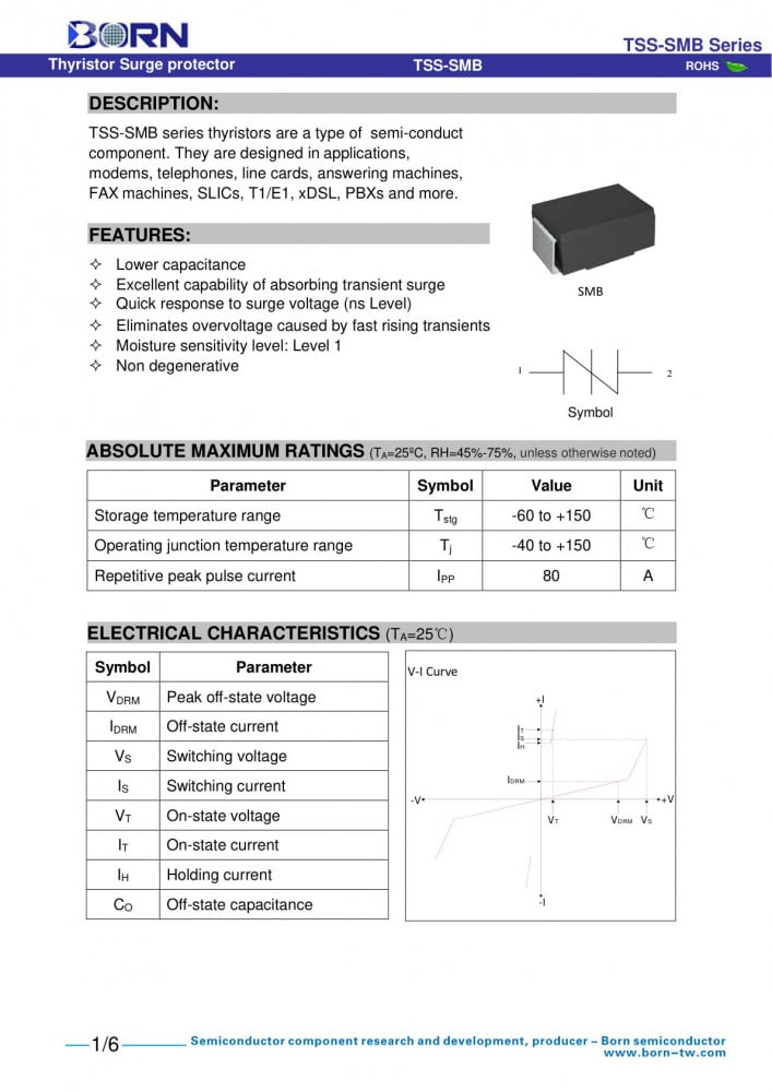 BEP0080SC datasheet page 1