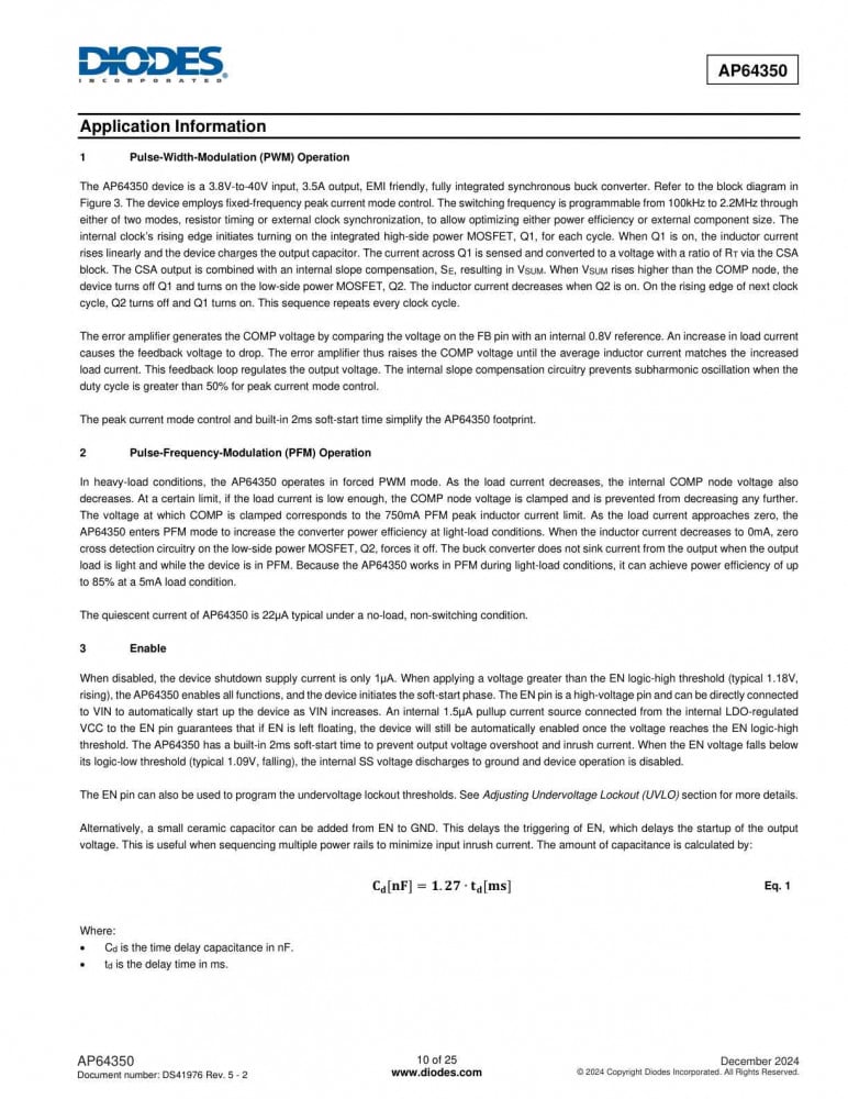 AP64350SP-13 datasheet page 10
