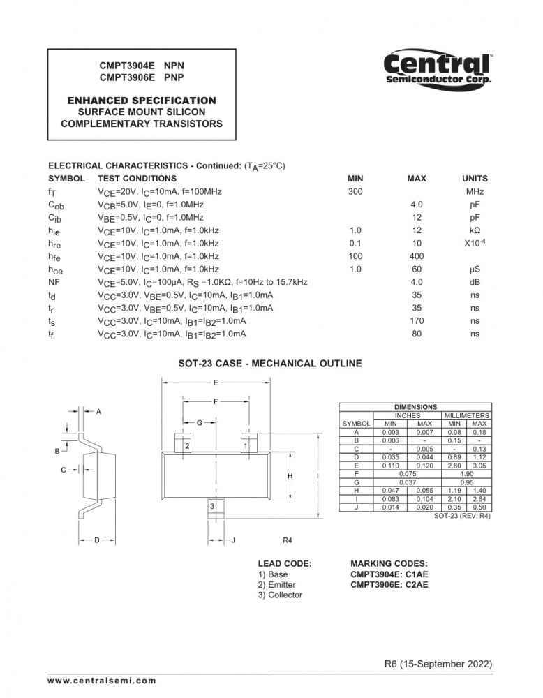 CMPT3904E technical specification page 2