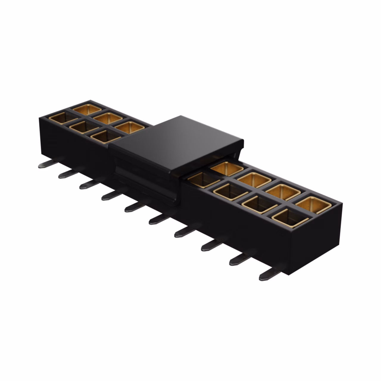 2.00mm Pitch Milli-Grid Receptacle, Surface Mount, Bottom Entry, 0.38µm Gold (Au) Plating, 20 Circuits, with Pick-and-Place Cap, Tape and Reel, Lead-Free for sale