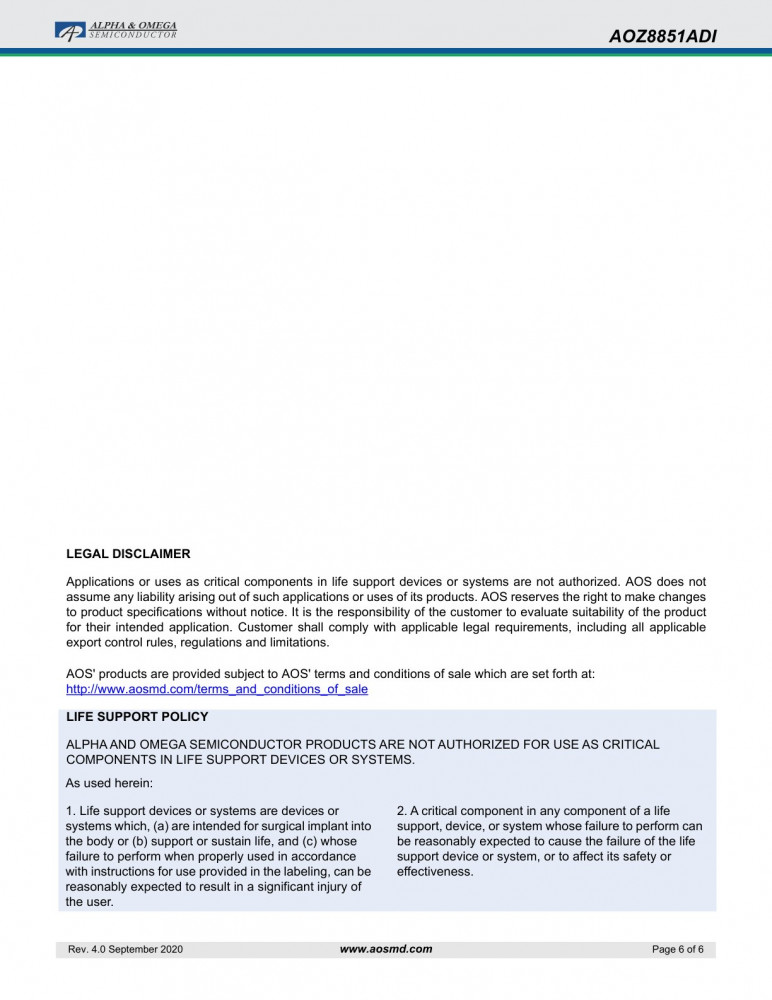 AOZ8851ADI-05 datasheet page 6