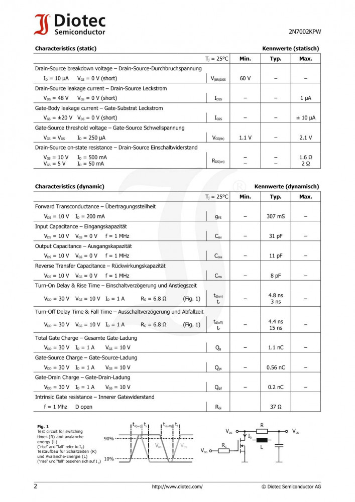 2N7002KPW-AQ datasheet page 2