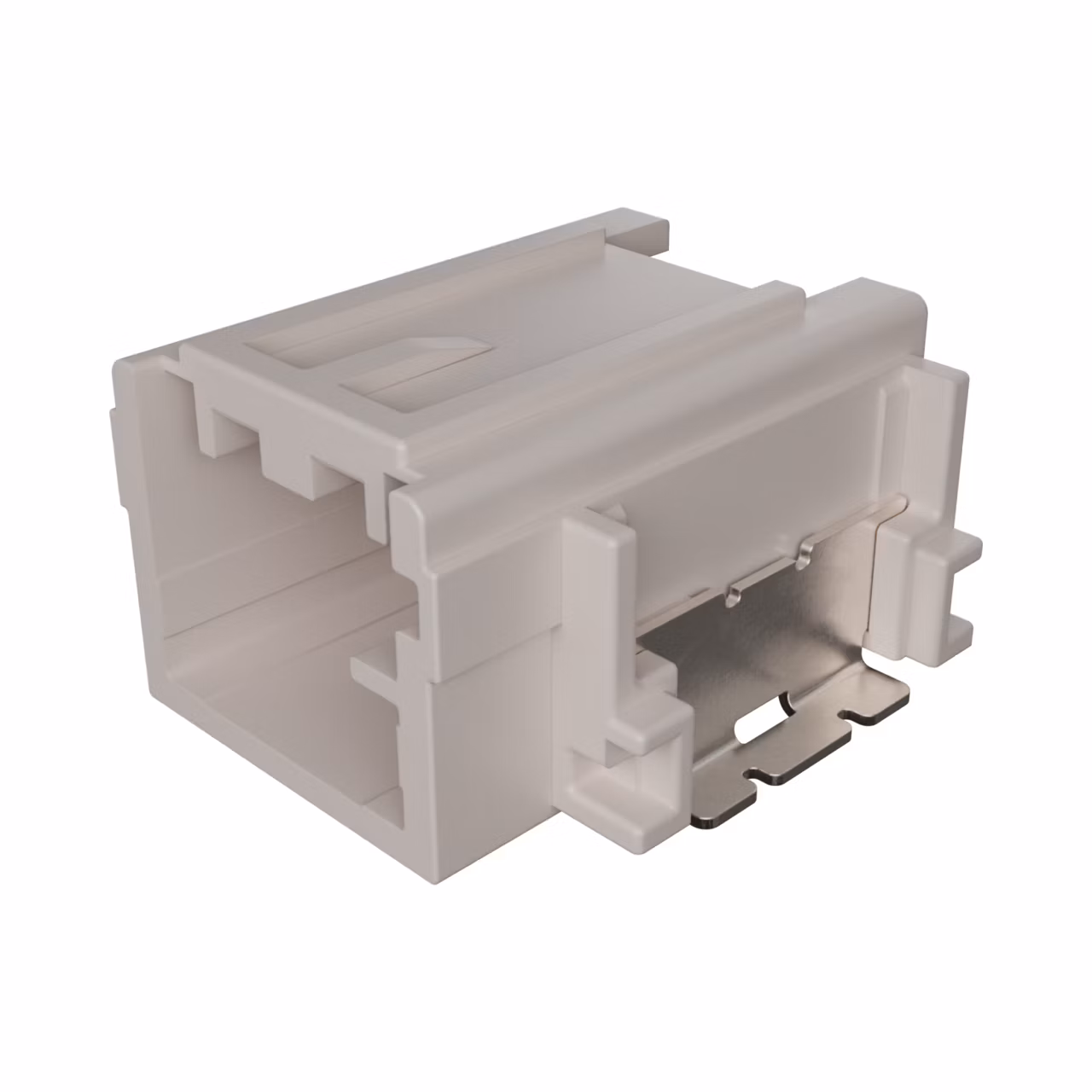 Mini50 Unsealed Header, UL 94 HB, Right-Angle, SMT, Single Row, 2 Circuits, Tin (Sn) Plating, Polarization Option B, Gray, Tape and Reel for sale