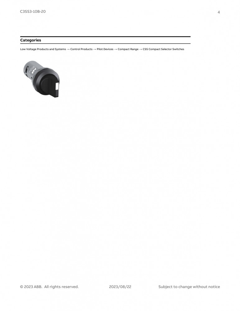 ABB C3SS3-10B-20 technical document page 4