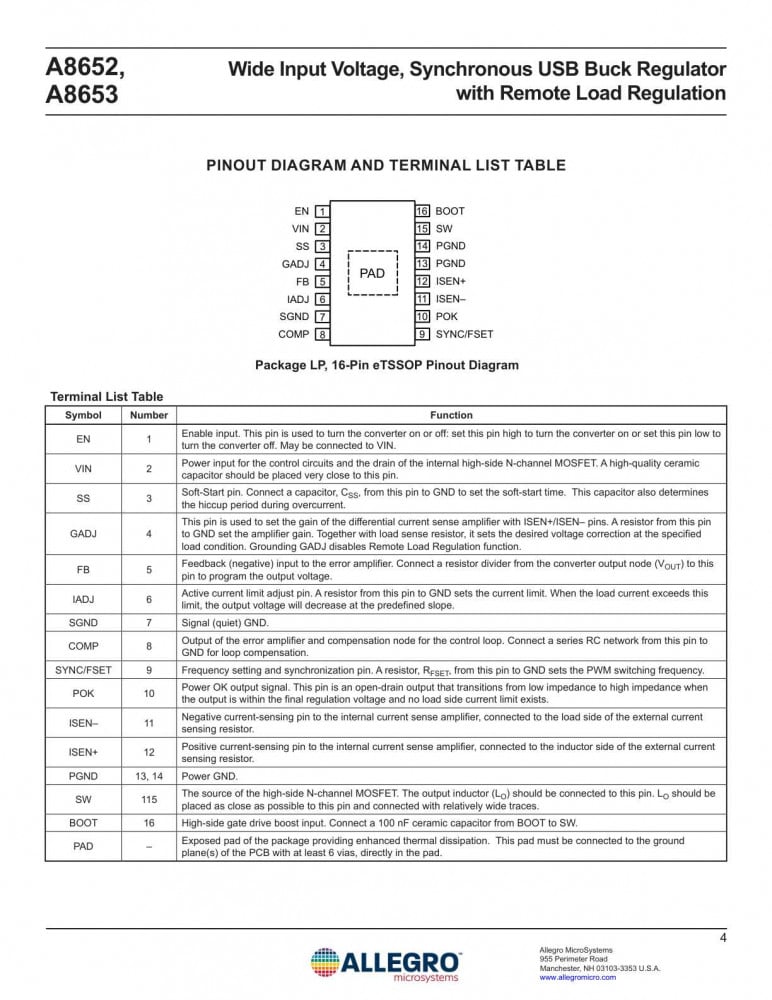 A8653KLPTR-T datasheet page 4