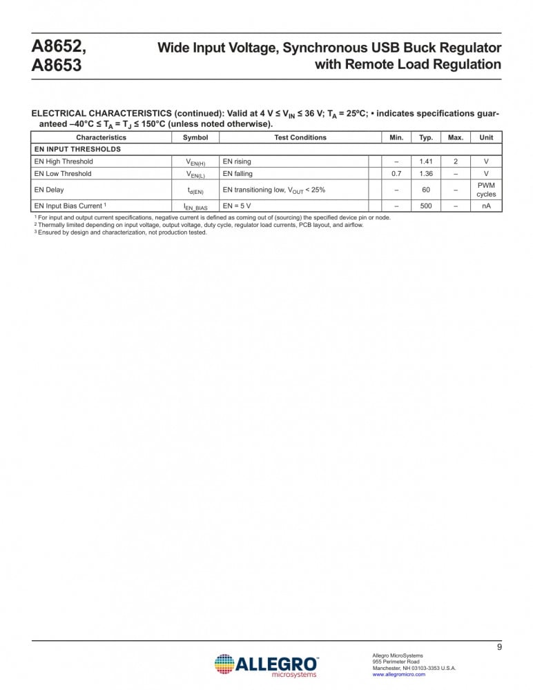A8653KLPTR-T datasheet page 9