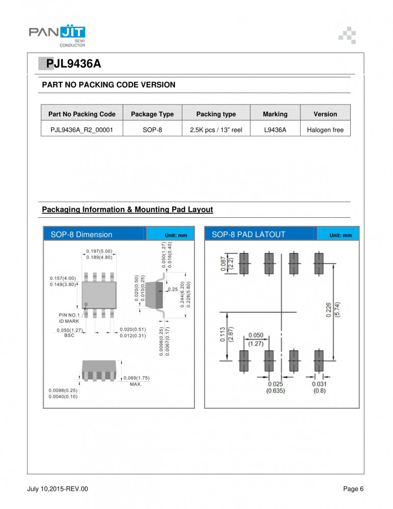 PJL9436A datasheet page 6
