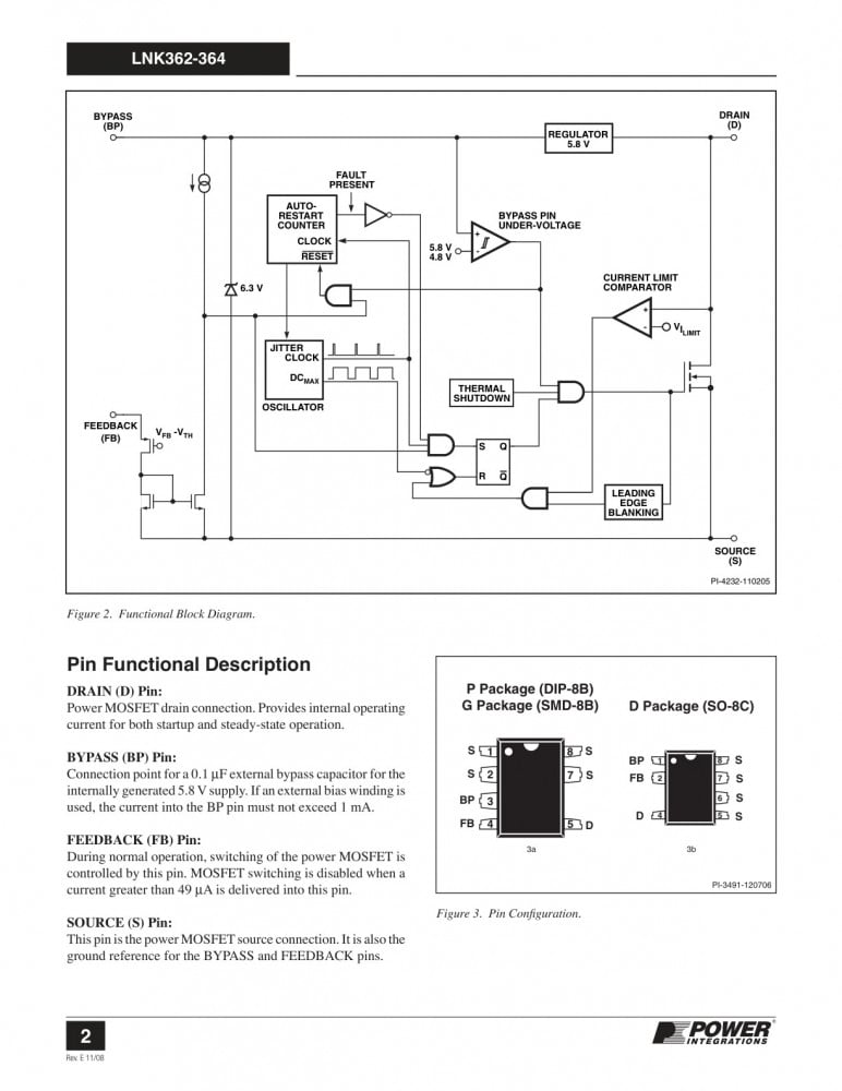 LNK362DG-TL datasheet page 2