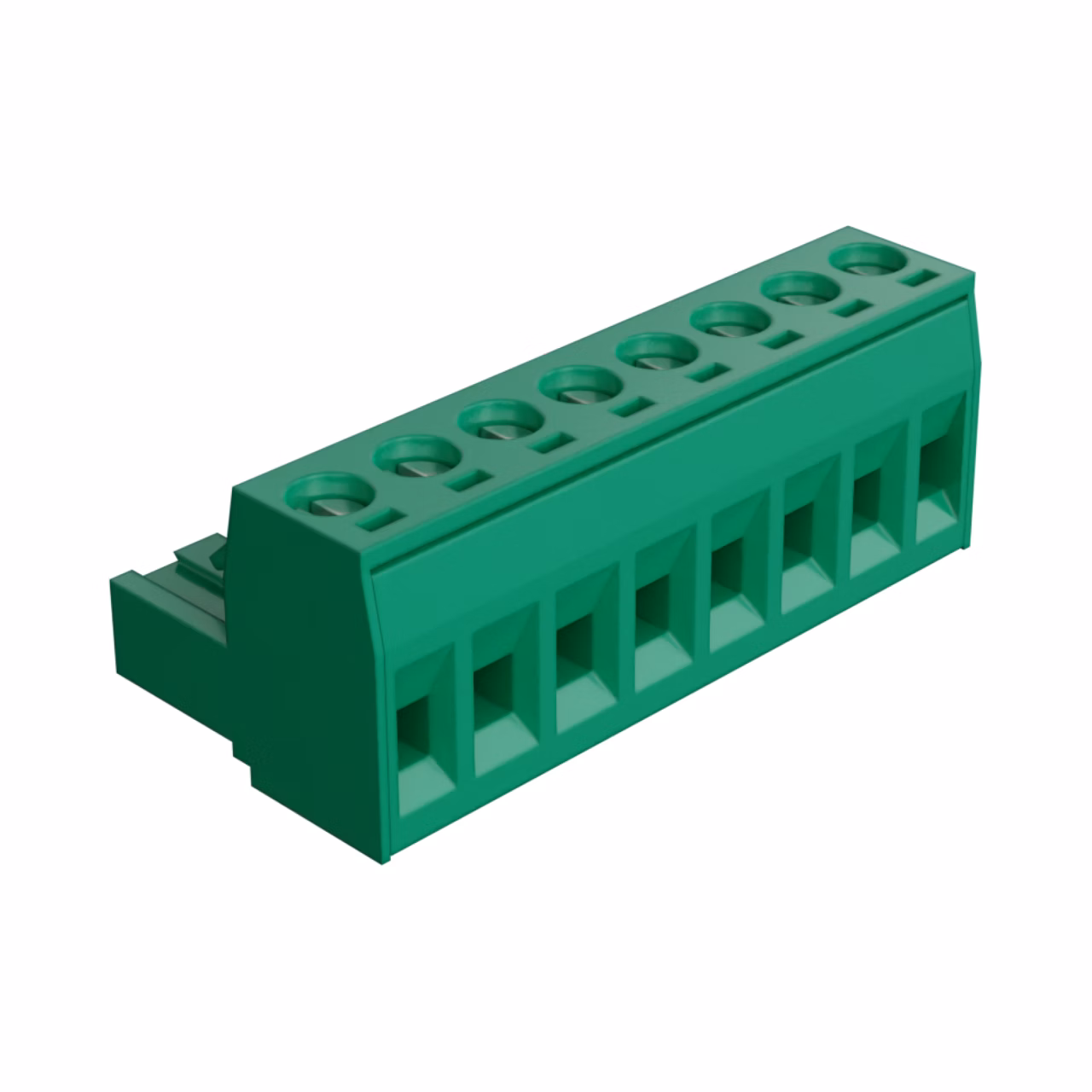 5.00mm Pitch Eurostyle Horizontal Plug, Green Housing, 8 Circuits for sale