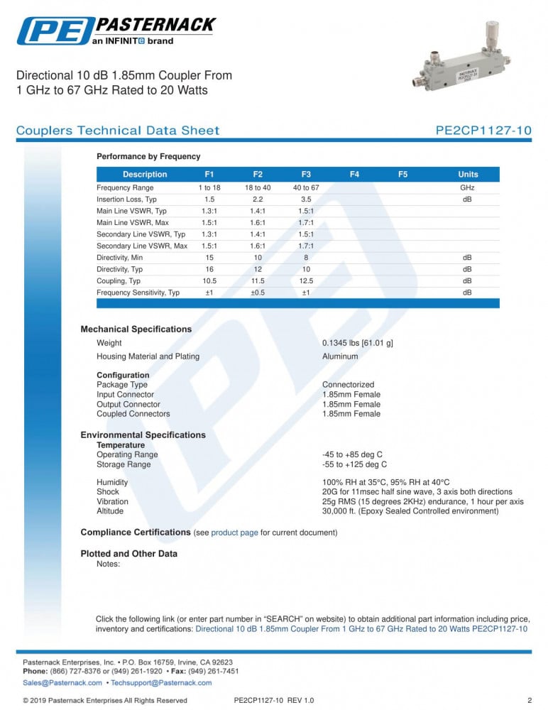 PE2CP1127-10 datasheet page 2