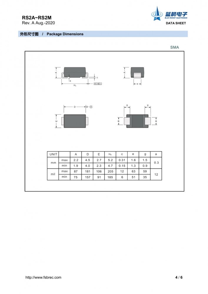 RS2M datasheet page 4