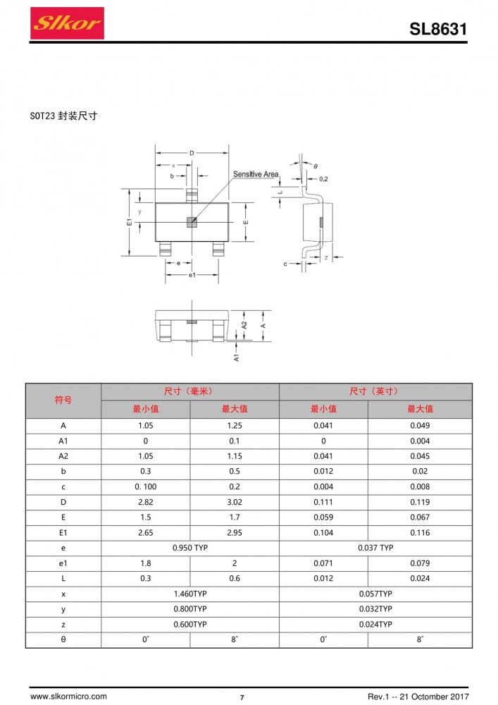 SL8631-3 datasheet page 7