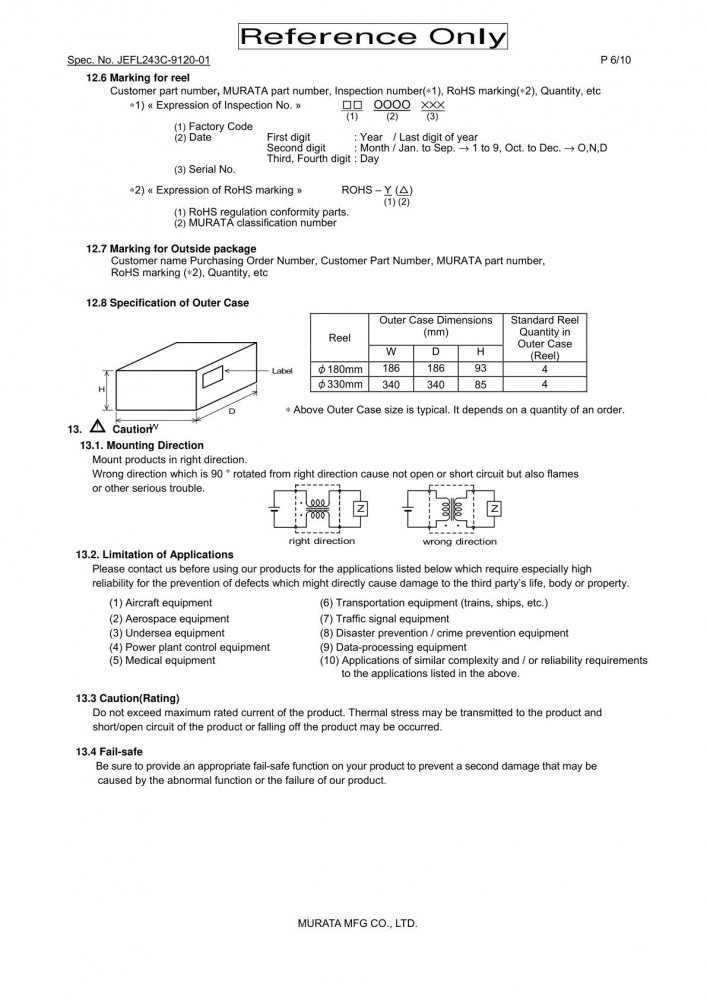 DLW5BTH102TQ2L reference specification page 6