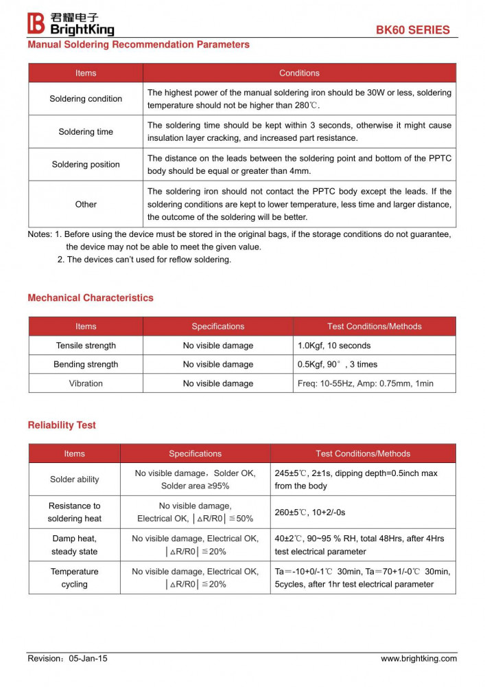 BK60-065 datasheet page 5