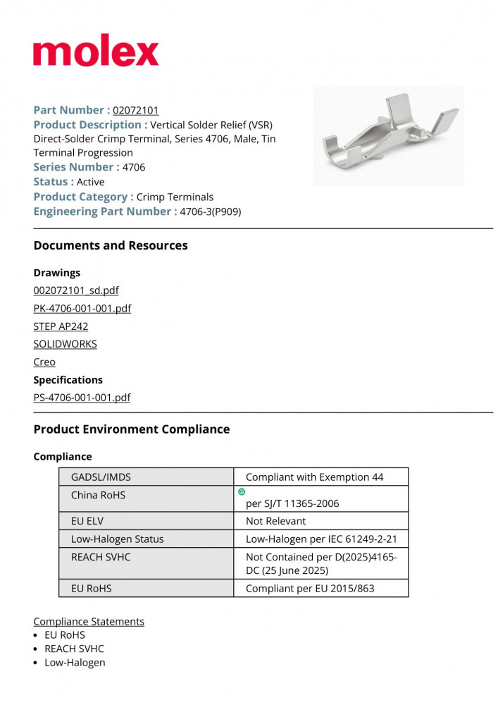 02072101 technical document preview, page 1