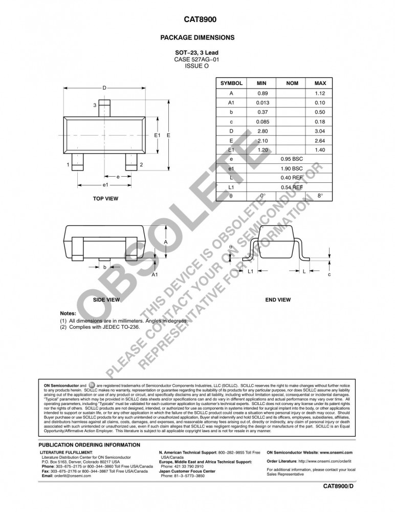 CAT8900 datasheet preview, page 8