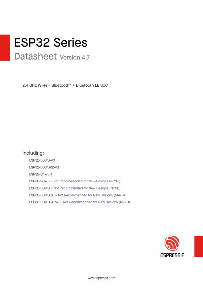 ESP32 technical document page 1