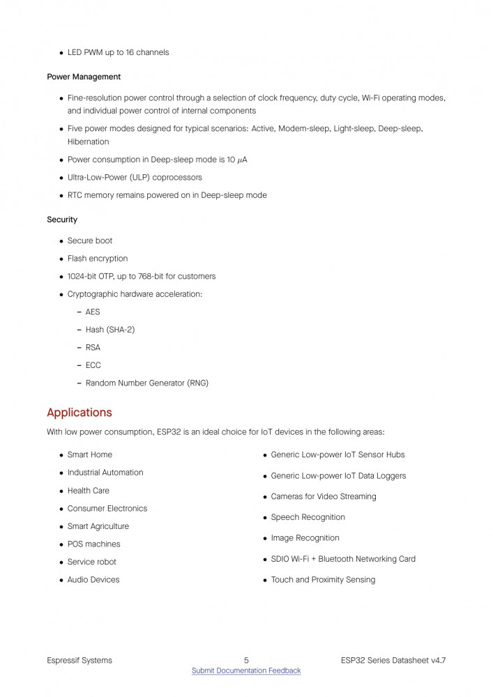 ESP32 technical document page 5