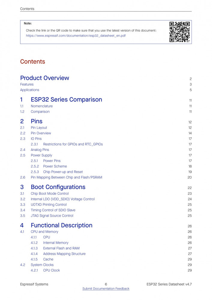 ESP32 technical document page 6