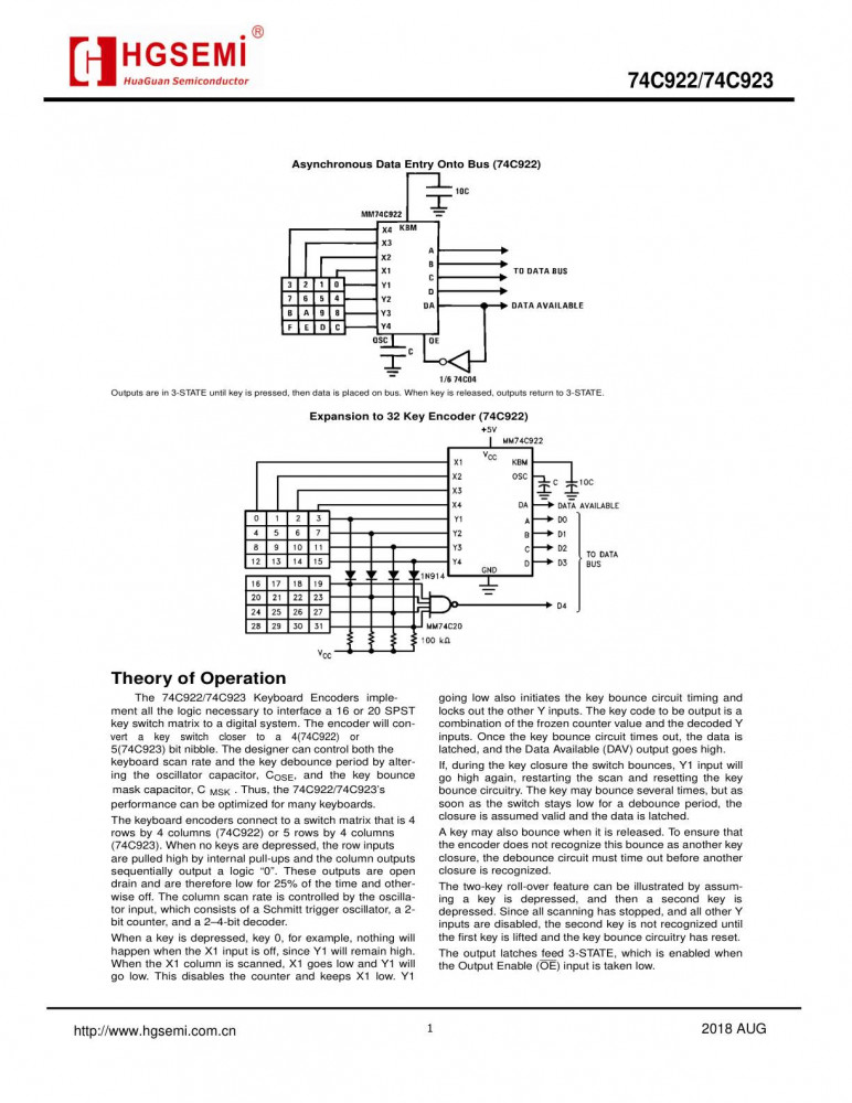74C923 technical document page 8