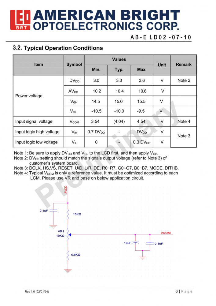 AB-ELD02-07-10 datasheet page 6