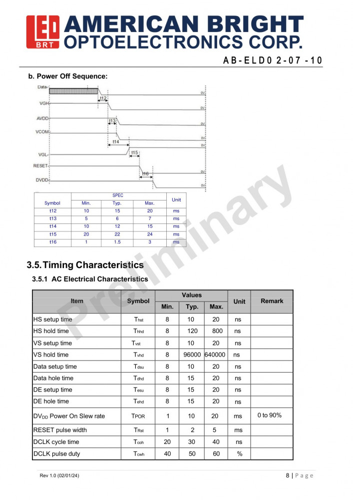 AB-ELD02-07-10 datasheet page 8