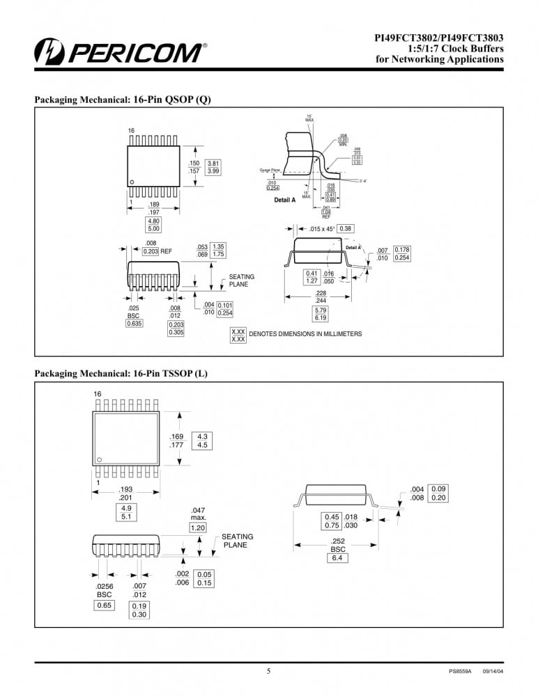 PI49FCT3803LEX datasheet page 5
