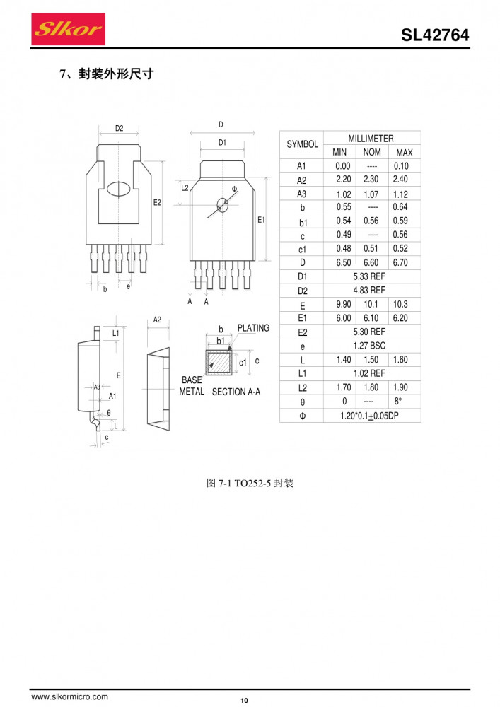 SL42764 datasheet page 10