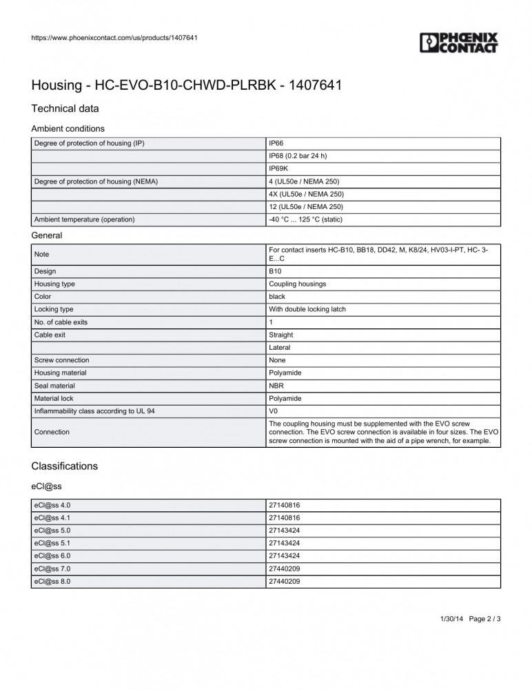 Phoenix Contact 1407641 product document page 2