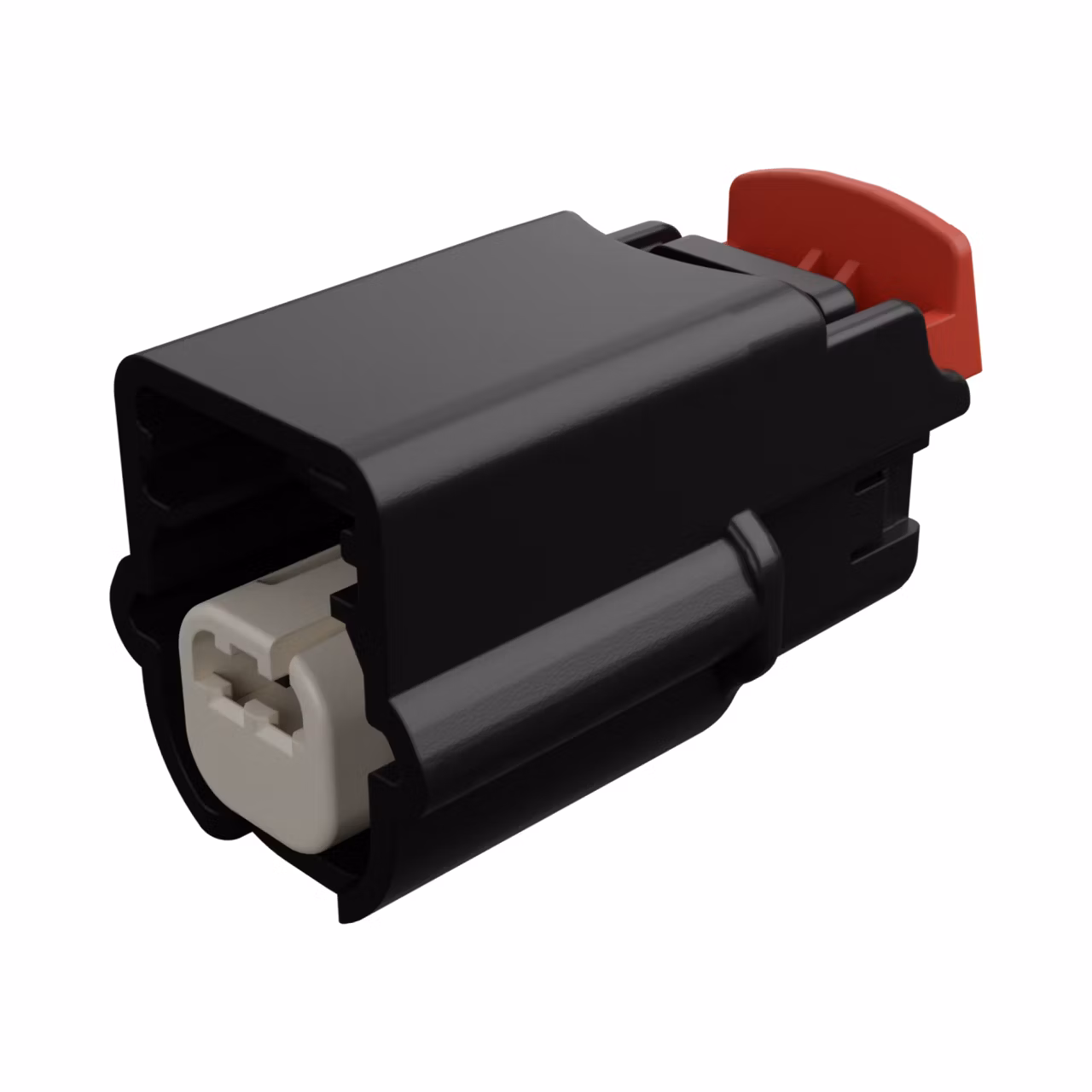 2.54mm MX64 Sealed Single Row Crimp Housing, GET Terminal, Black, 2 Circuits, Key A, with CPA Lock for sale